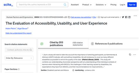 The Evaluation Of Accessibility Usability And User Experience