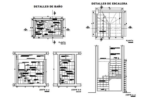 Plan And Sectional Detail Of Sanitary Toilet And Bathroom 2d View Cad Block Layout Autocad File