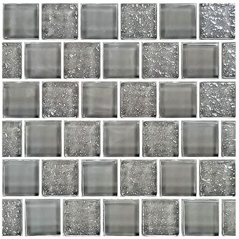 Gray 1 X 1 Signature Series Glass Pool Tile Grey Mosaic Tiles