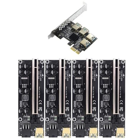 Pcie Card Riser 1 To 4 Usb 30 Adapter Card Multip Grandado