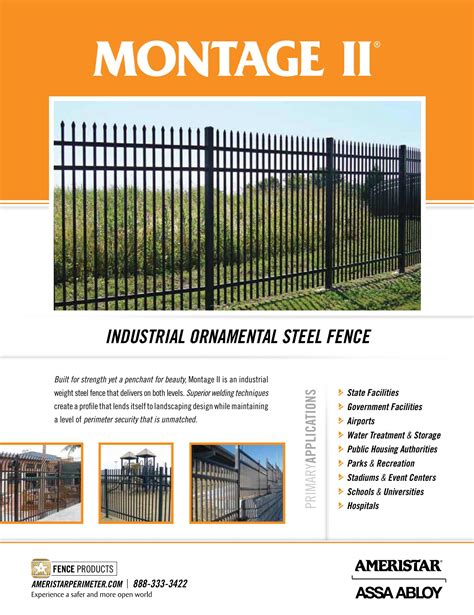 Ameristar Fence Products Catalogs Montage Ii Arcat