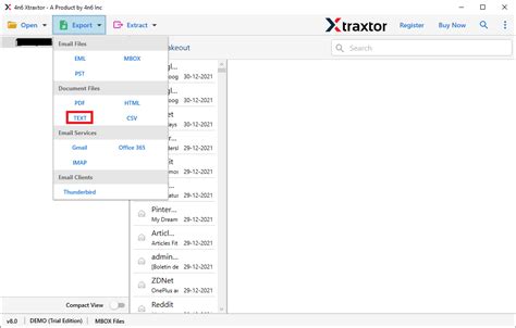 How To Convert MailBird Emails To TEXT Format