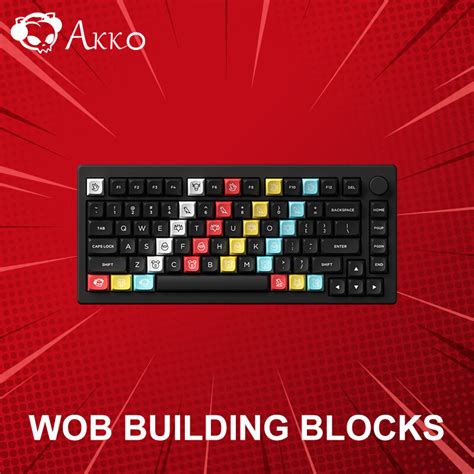 คยแคป Akko WOB Building Blocks Keycap Set Key Lazada co th