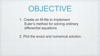 Euler Method PPT