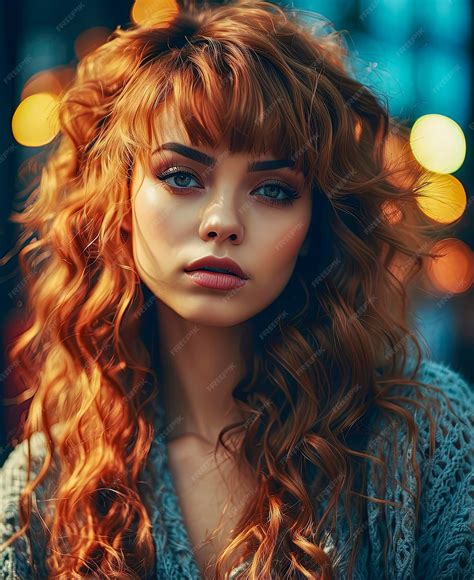 Premium Photo Portrait Of A Beautiful Modern Woman Generative Ai