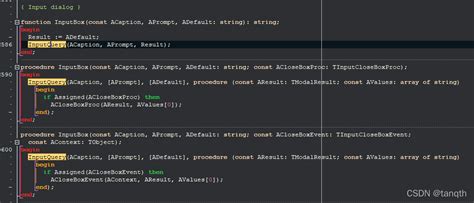 简单说说delphi 输入对话框 inputquery delphi inputquery csdn博客