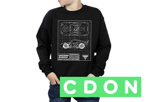 Cars Pojkar Lightning Mcqueen Blueprint Sweatshirt Cdon