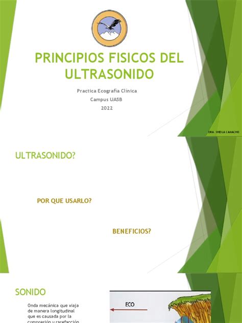 Principios Fisicos Del Ultrasonido Uasb 2018 | PDF | Ultrasonido | Ultrasonido médico