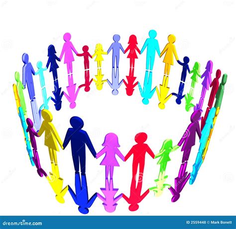 3d Multicultural Community Stock Illustration Illustration Of