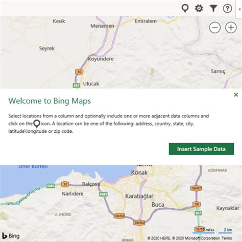 How To Embed Bing Maps In Excel