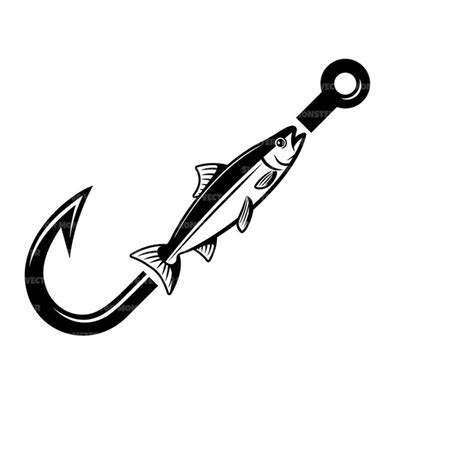 Fish Svg Fish Hook Svg Bass Fishing Svg Fisherman Vector Inspire