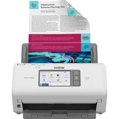 Brother Ads 4700w Sheetfed Scanner 600 X 600 Dpi Optical 48 Bit