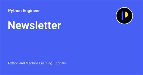 Newsletter Python Engineer