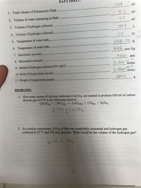 Is My Math Right Stoichiometry Work Shown In Comments Rchemhelp