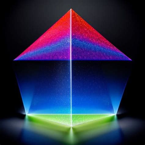 A Prism Separating Light A Prism Separates Light In Vibran