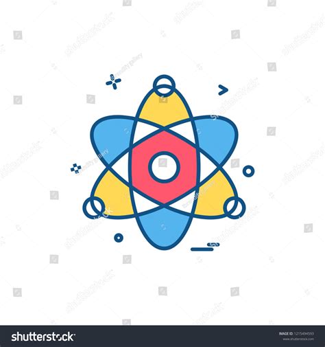 Atom Chemistry Physics Science Icon Vector Stock Vector Royalty Free 1215494593 Shutterstock
