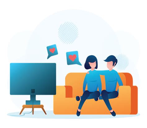 Best Girl Watching Tv Illustration Download In Png And Vector Format