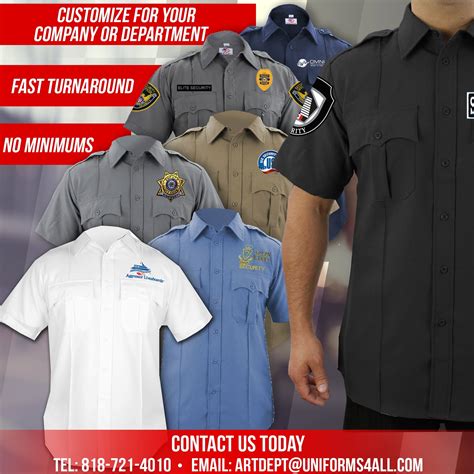 First Class Polycotton Long Sleeve Uniform Shirt Security Uniform