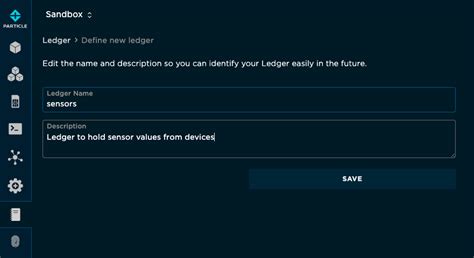 Ledger Sensor Getting Started Particle
