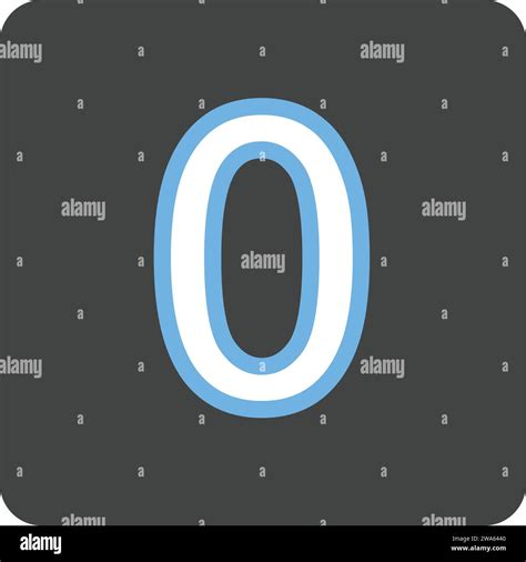 Keycap Digit Zero Icon Vector Image Stock Vector Image Art Alamy