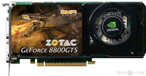 Zotac 8800 Gts Amp Edition Specs Techpowerup Gpu Database