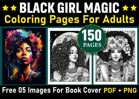 150 Black Girl Magic Coloring Pages Graphic By Art Design · Creative