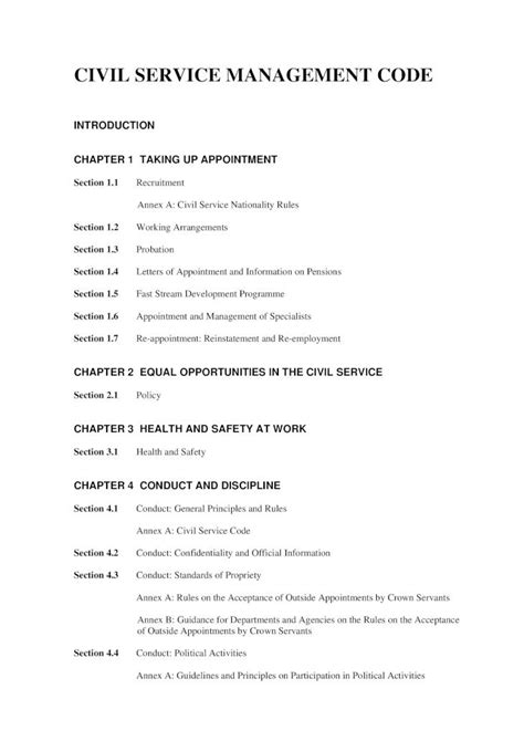 Pdf 1411 File Mod6 Sec7 Uk Civil Service Management Code Dokumentips