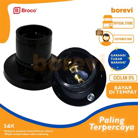 Jual Fitting Broco 210l Fitting Plafon Broco Fitting Bulat Hitam
