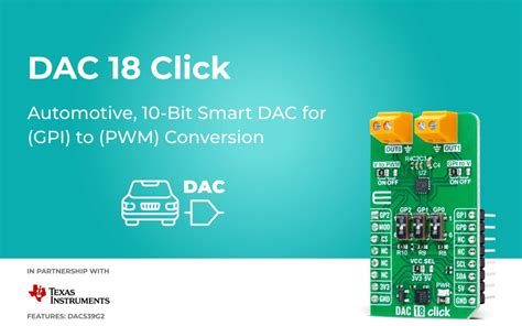Dac 18 Click Featuring A Smart Dac For General Purpose Input To Pwm