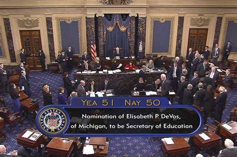 Mike Pences Tiebreaking Vote For Betsy Devos Marks Historic First For