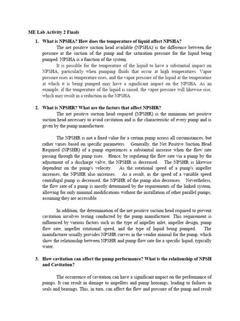Me Lab Activity 2 Finals Pdf Pump Hydraulics