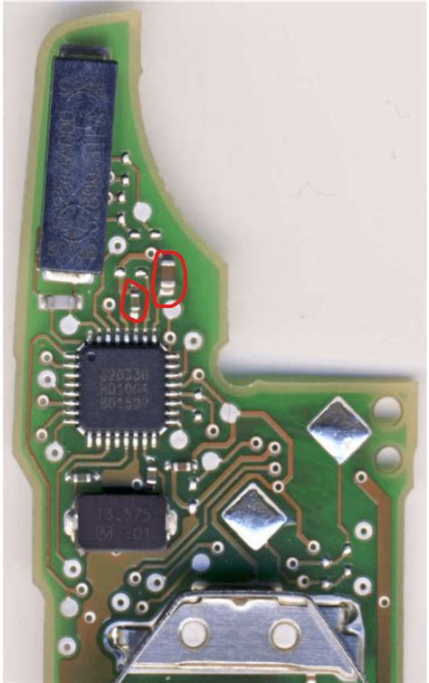 Need help identifying component on key fob PCB. Schematic in comments. : r/ElectronicsRepair