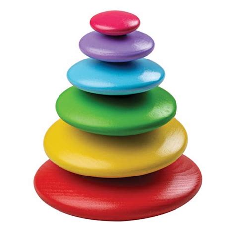Rainbow Stacking Pebbles