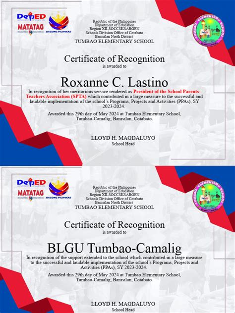 Matatag Certificate Pdf Government Related Organizations Government