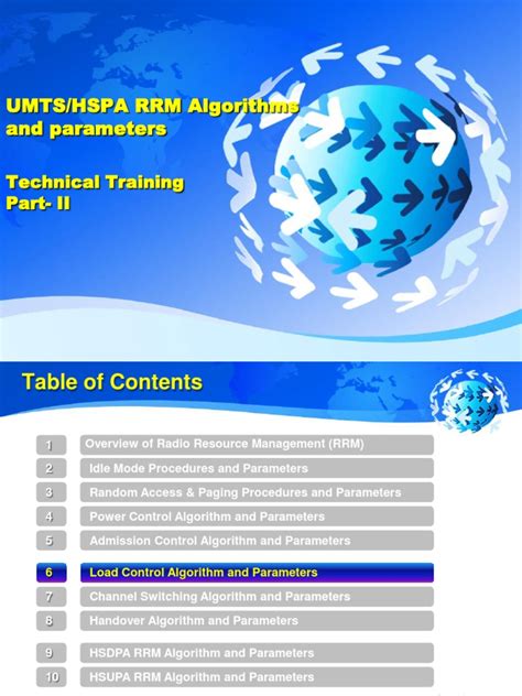 Umtshspa Rrm Algorithms And Parameters Technical Training Part Ii