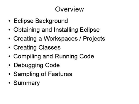 software construction lab 1 introduction to eclipse introduction