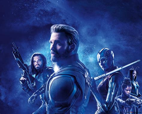 Avengers Endgame Blue Background 4k Wallpaper Download