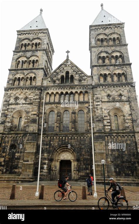 Romanesque Lunds Domkyrka Lund Cathedral In Lund Scania Sweden