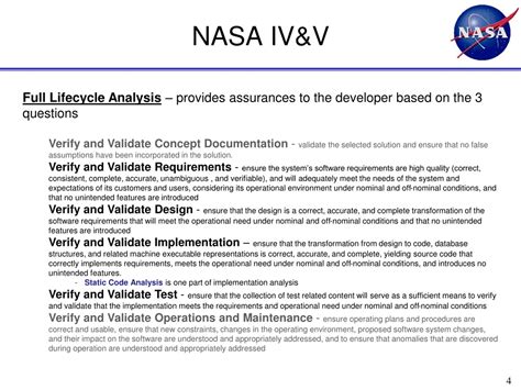 PPT NASA IV V Program Static Code Analysis Overview Support Services PowerPoint