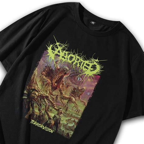 Kaos Death Metal Baju Metal Aborted เสื้อยืดลําลอง สําหรับผู้ชาย