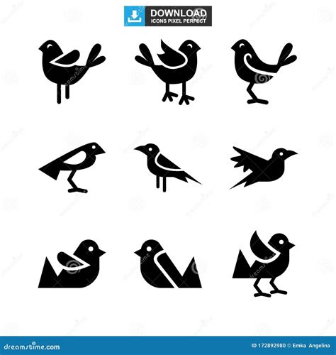 Brid Icon Or Logo Isolated Sign Symbol Vector Illustration Stock Vector
