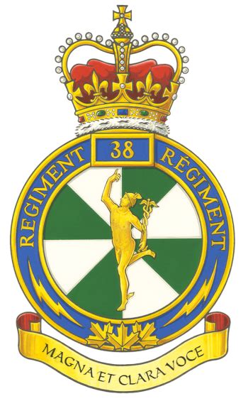 Coat Of Arms Crest Of 38 Signal Regiment Canadian Army