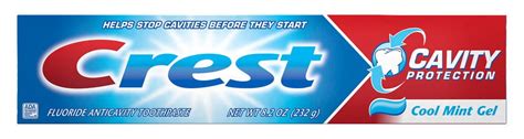 Crest Toothpaste 82oz Cavity Protection Cool Mint Gel Pack Of 3