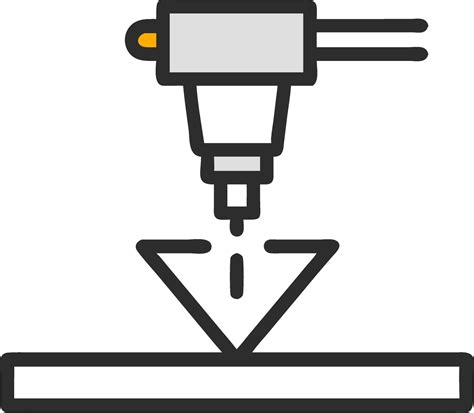 Advanced Laser Cutting Machine Icon For Precision Manufacturing