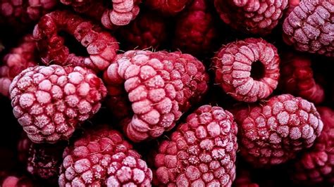 Wallpaper Raspberry Berry Fruit Frozen Hd Picture Image