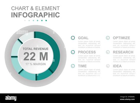 Infographic Business Template Modern Sales Graph Diagram With Revenue Pie Chart Concept