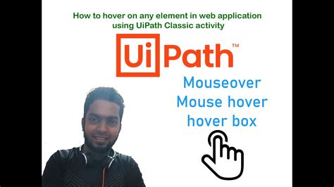 How To Hover On Any Element In Web Application Using Classic Activity