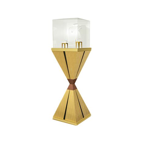 Funnel Shaped Glass Pedestal Showcase Display Your Prized Jewelry