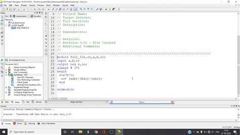 Tutorial 6 Verilog Code Of Full Adder Using Behavioral Level Of Images