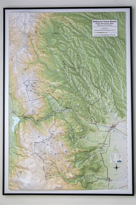 Map 3d Relief Framed Tooth Of Time Traders